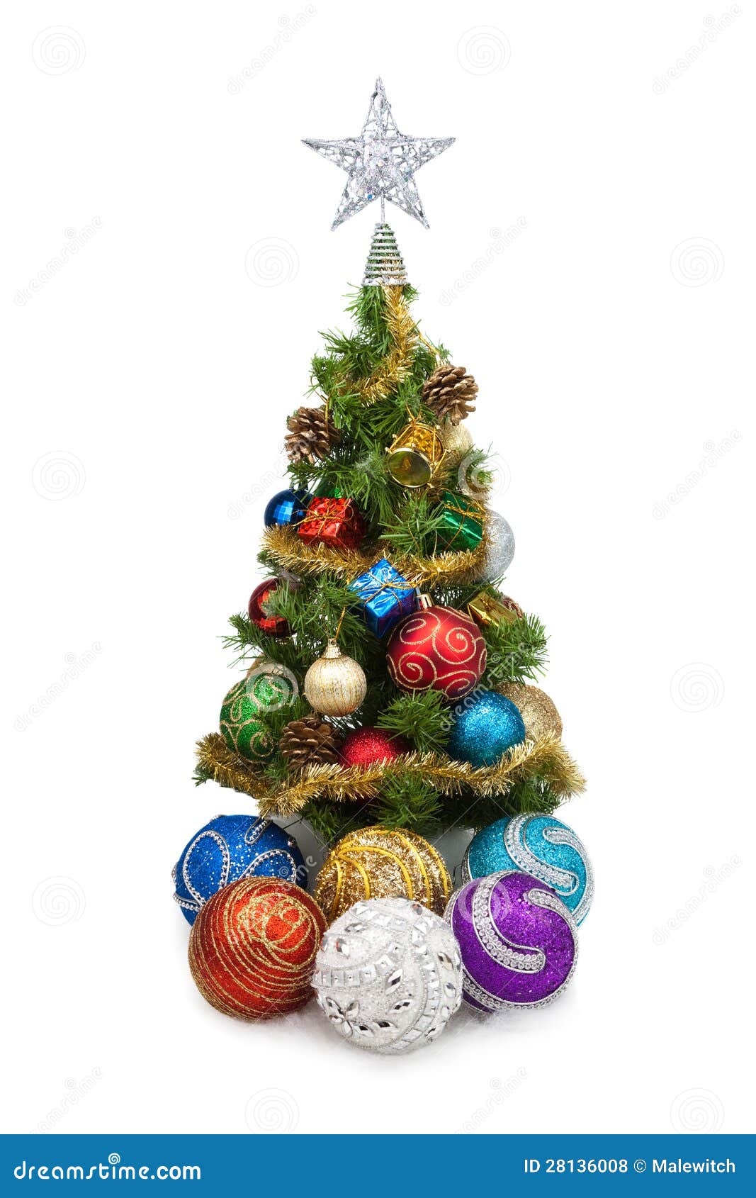 Christmas Tree&christmas Balls-1 Stock Photo - Image of tree ...