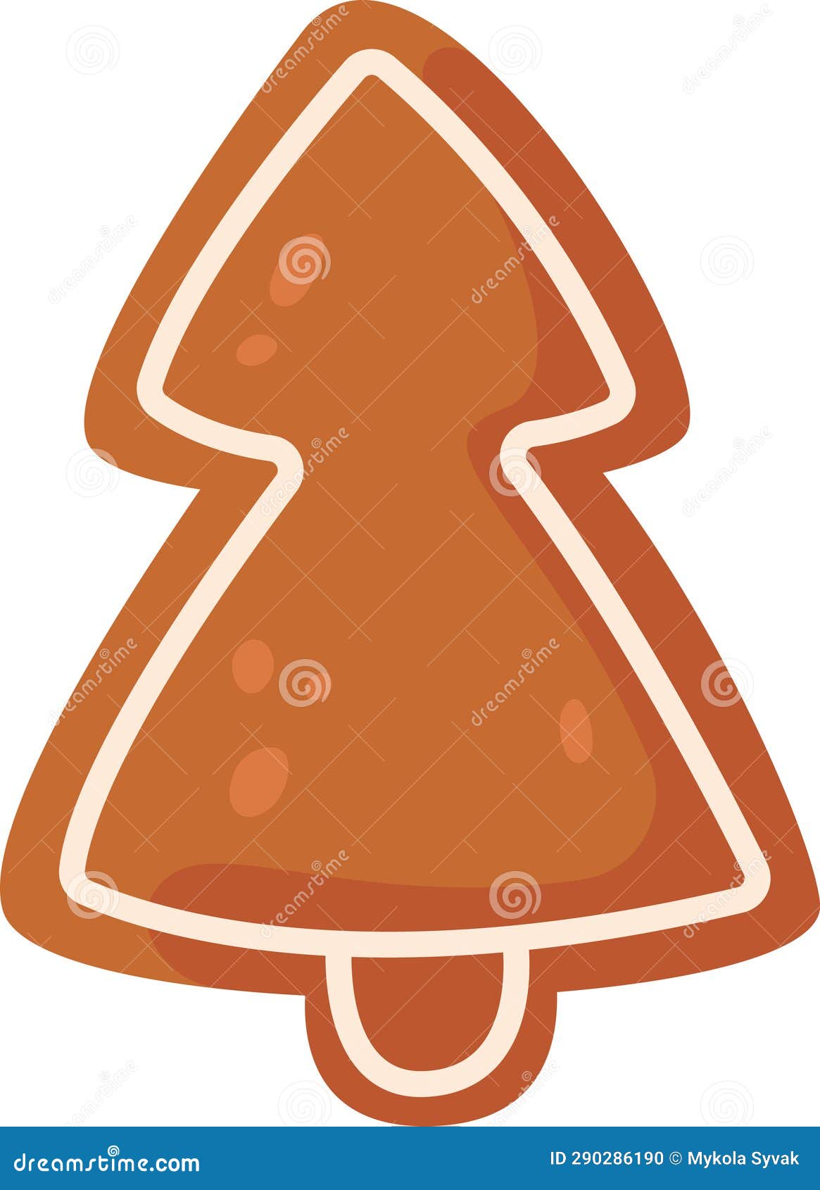 Christmas Tree Cookie stock illustration. Illustration of homemade ...