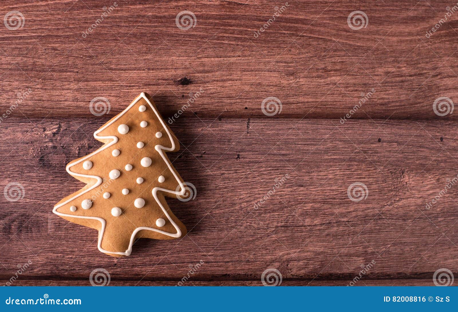 Christmas tree cookie stock photo. Image of happy, dessert - 82008816