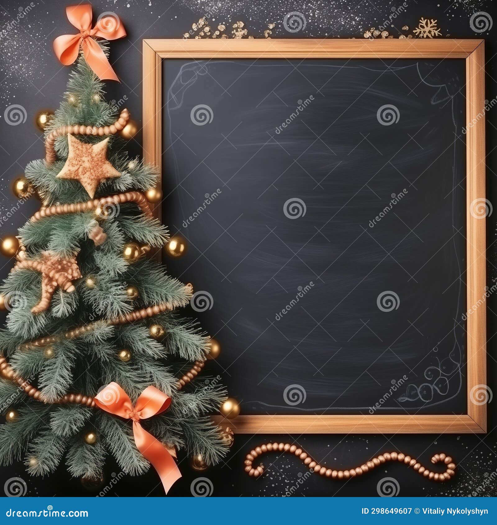 Christmas decorated frame stock image. Image of christmas - 298649607