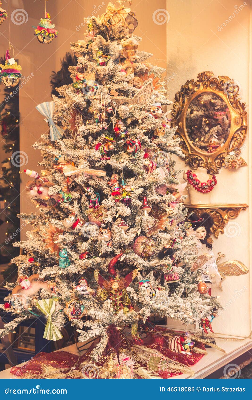 Christmas Tree Decorated with Toys Stock Photo - Image of december ...