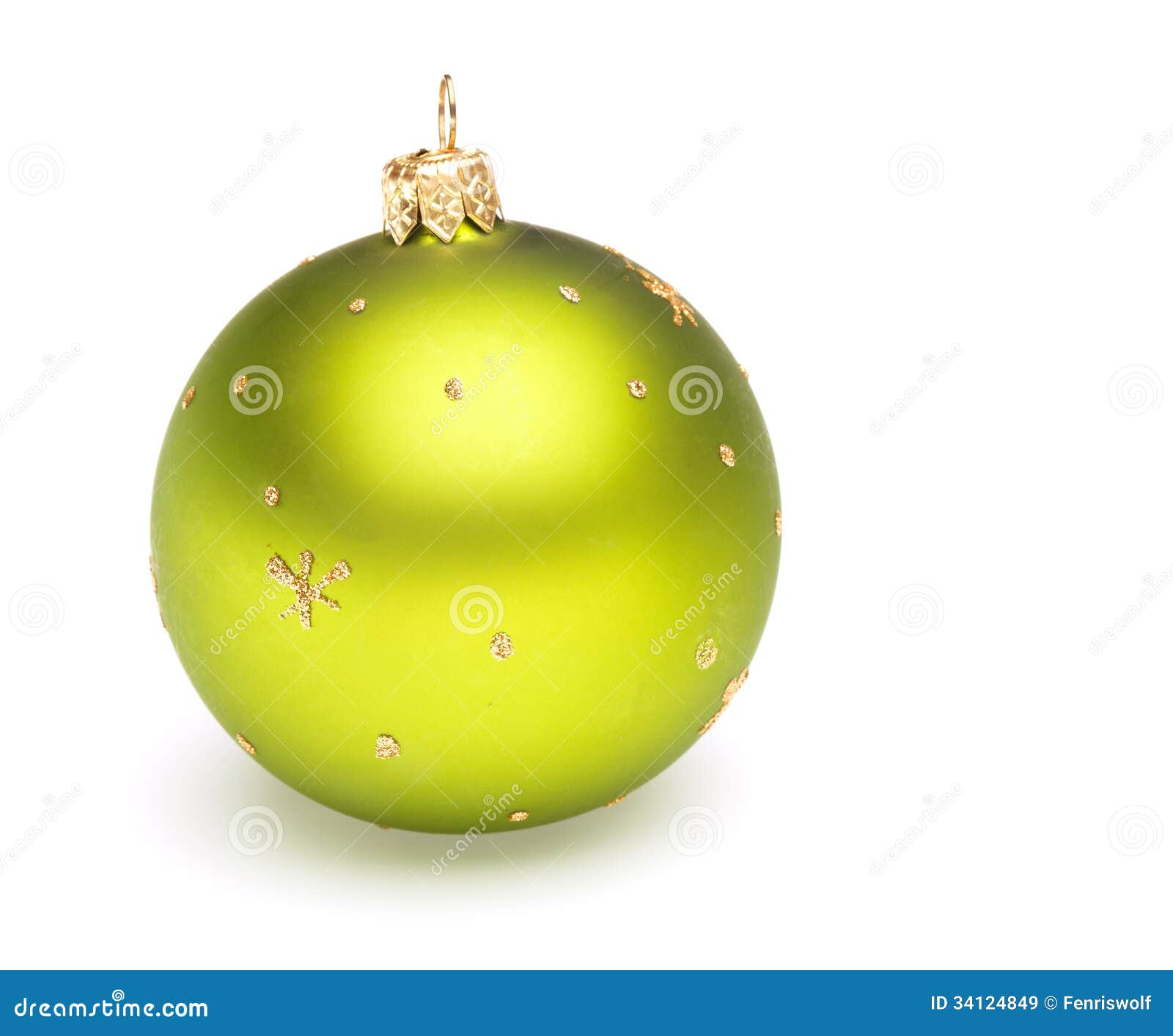 Christmas Tree Decoration Green Ball Stock Image - Image of christmas ...