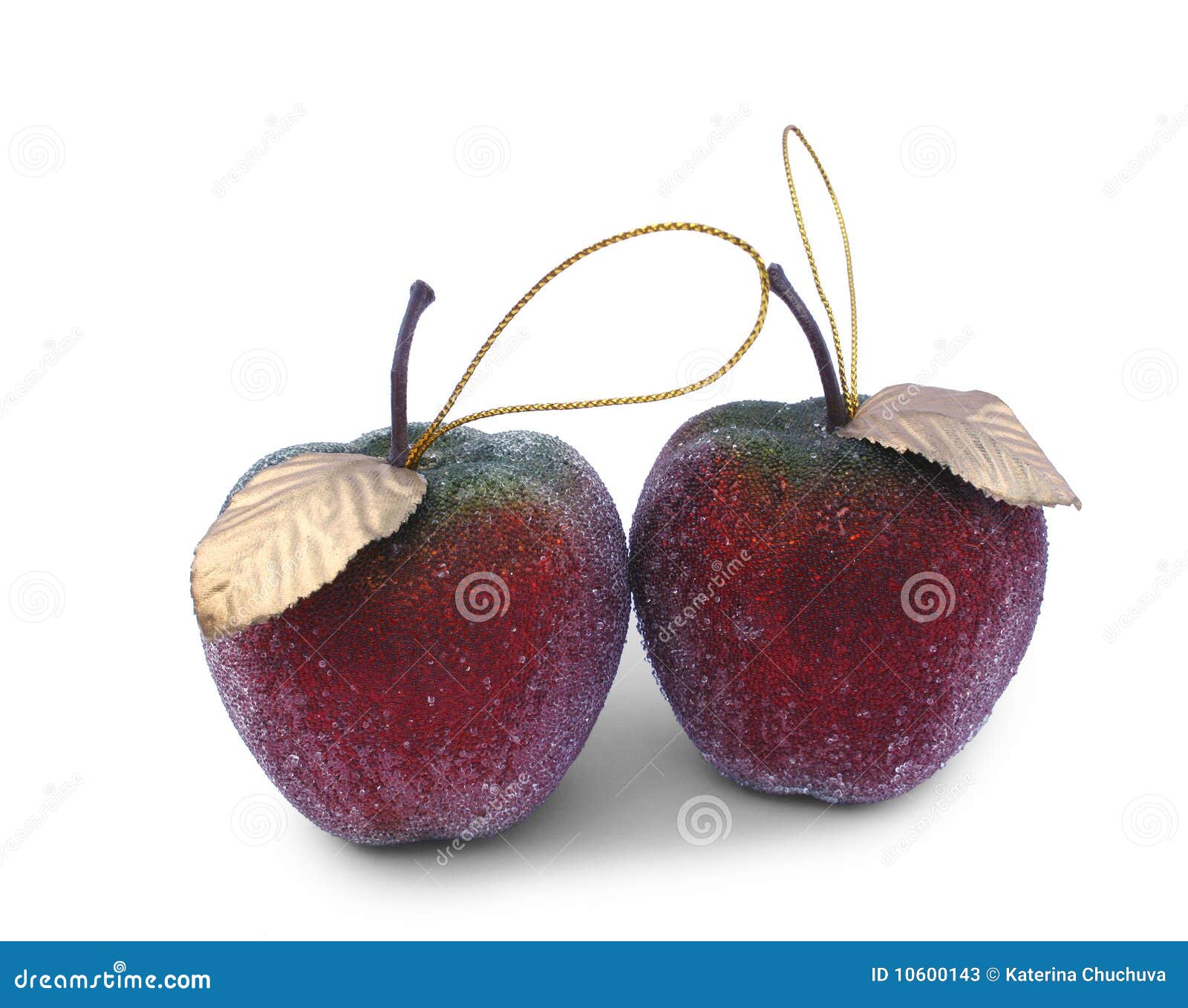 Christmas Tree Decorations Apples Stock Image - Image of greeting ...