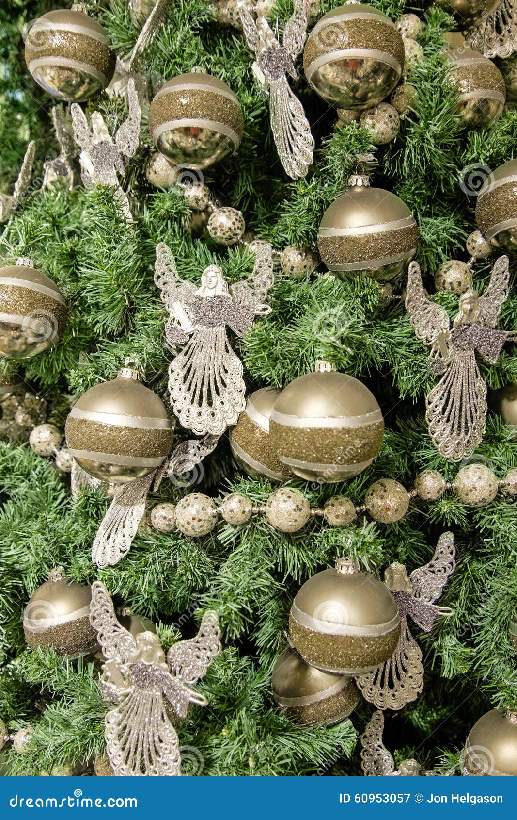Christmas tree detail stock image. Image of angel, tree - 60953057
