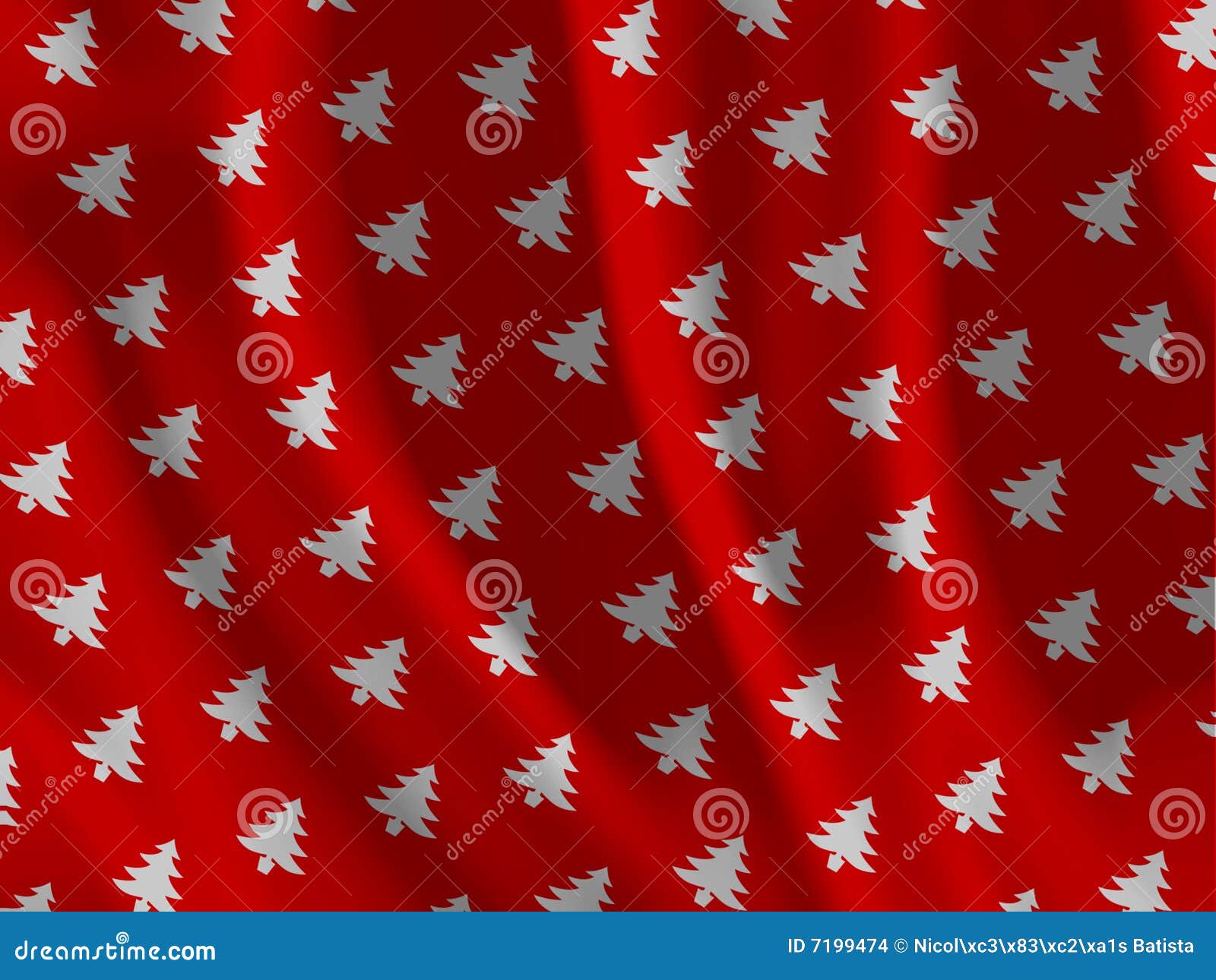 Christmas Tree Fabric Texture Stock Illustration - Illustration of ...