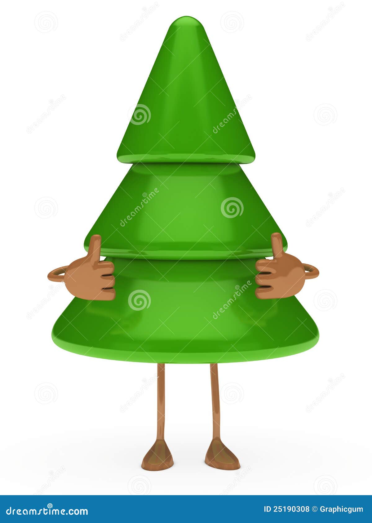 Tree Thumbs Up Mascot Vector Cartoon Illustration | CartoonDealer.com ...