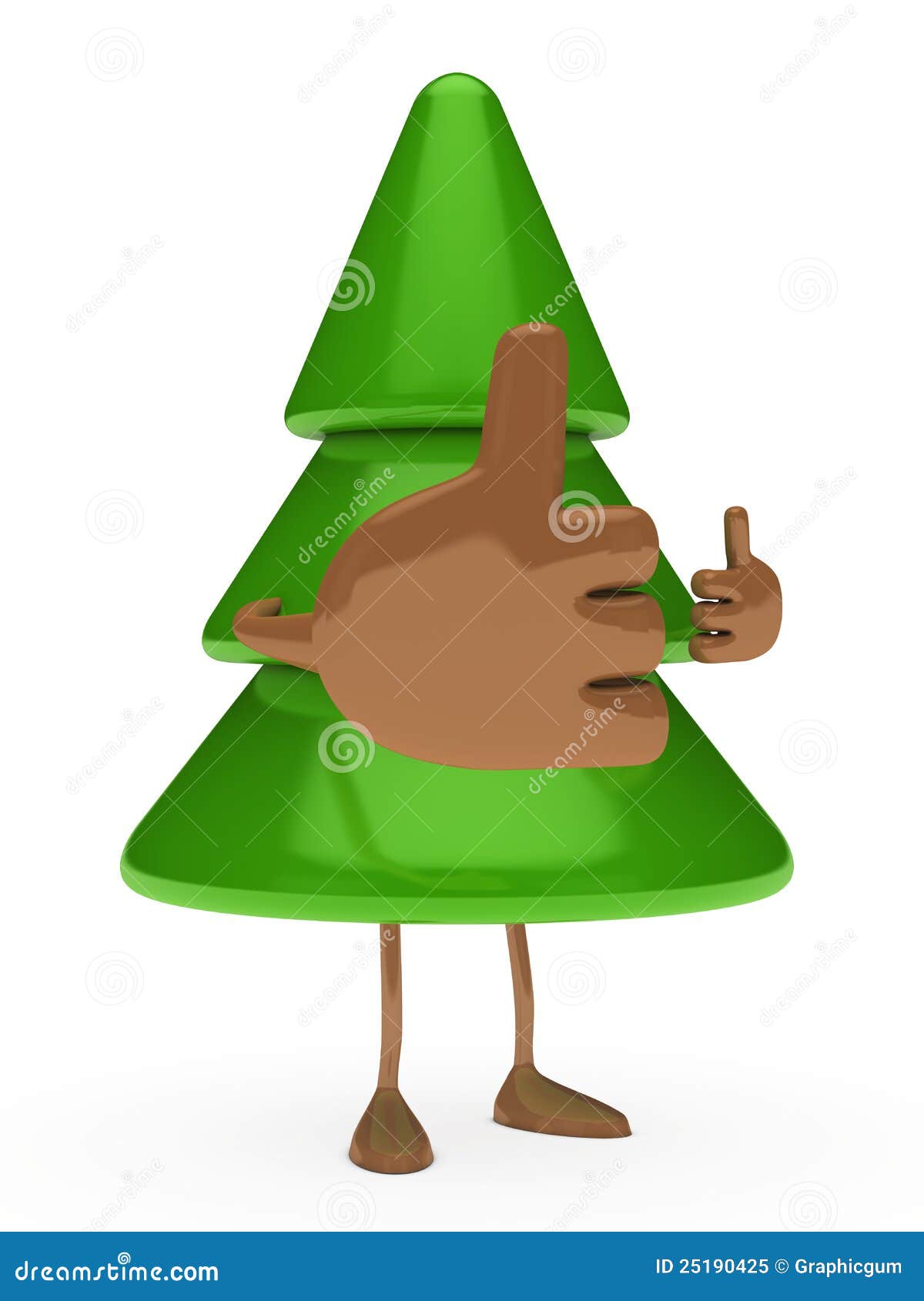 Tree Thumbs Up Mascot Vector Cartoon Illustration | CartoonDealer.com ...