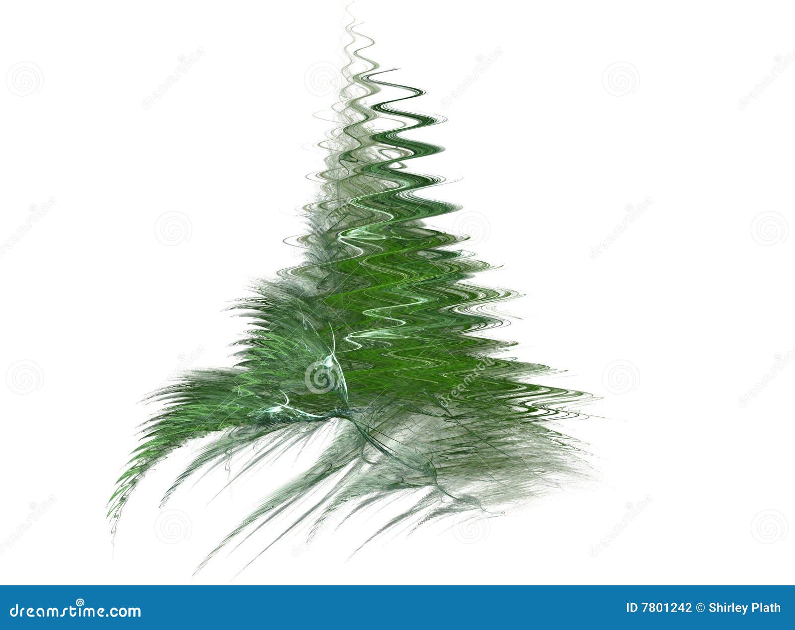 Christmas tree fractal stock illustration. Illustration of zigzag - 7801242