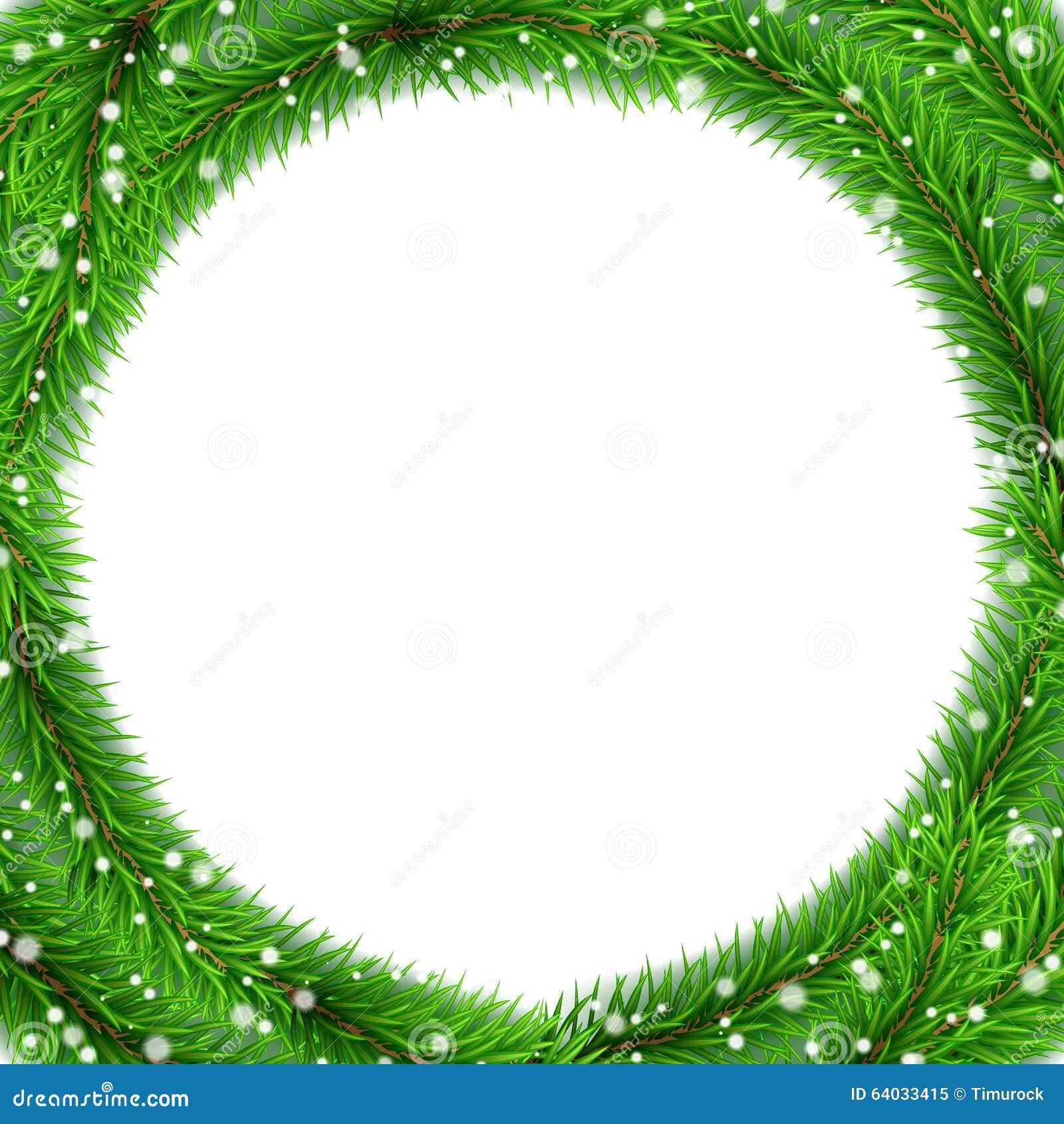 Christmas Tree Frame stock vector. Illustration of vector - 64033415