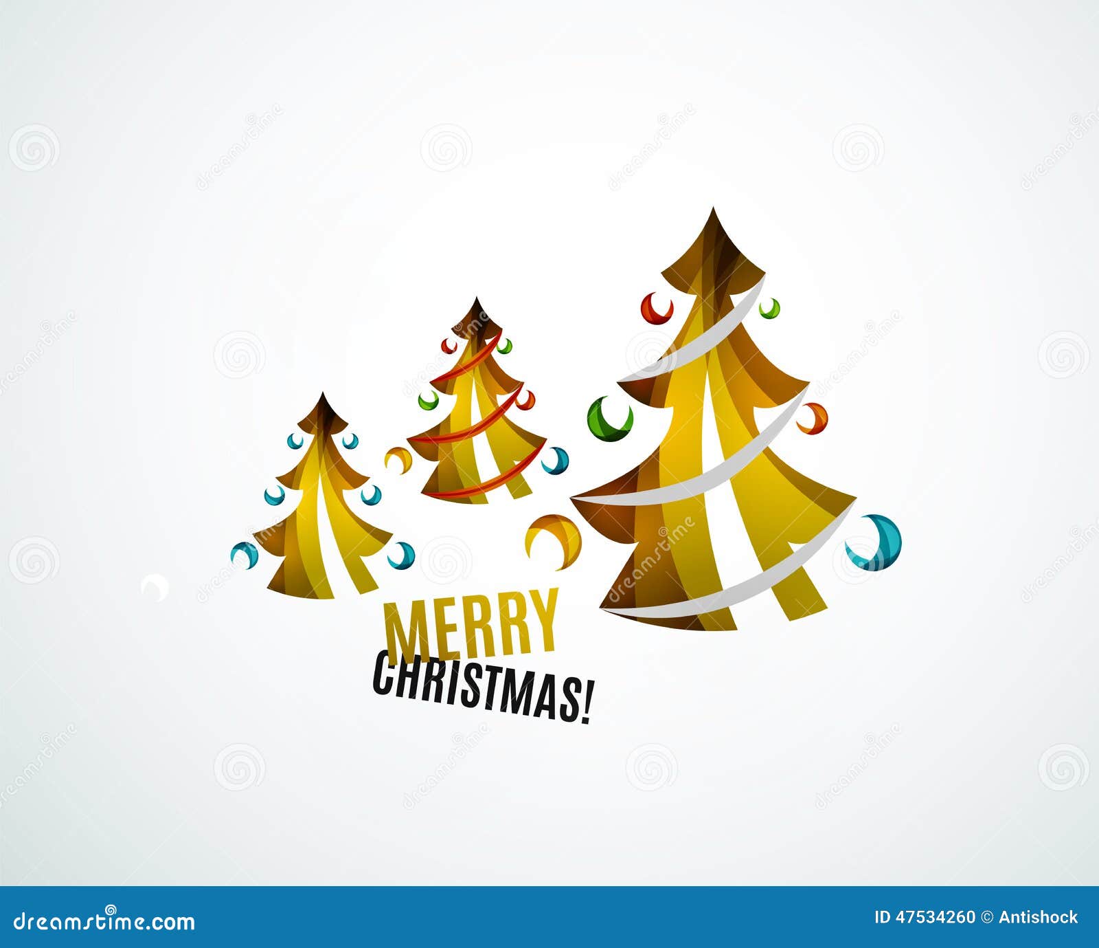 Christmas Tree Geometric Design Stock Vector - Illustration of ...