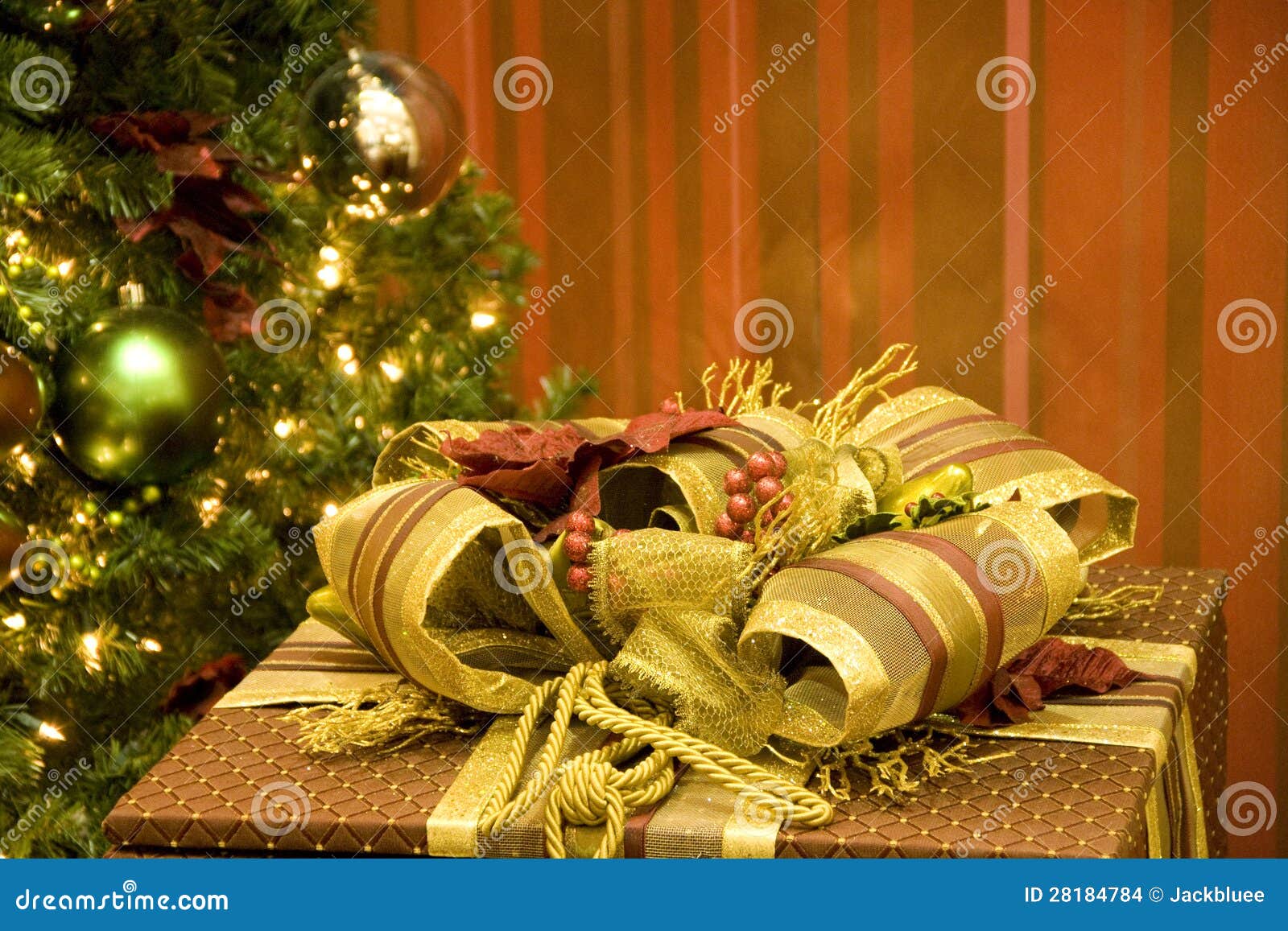Christmas tree gift box stock photo. Image of creativity - 28184784