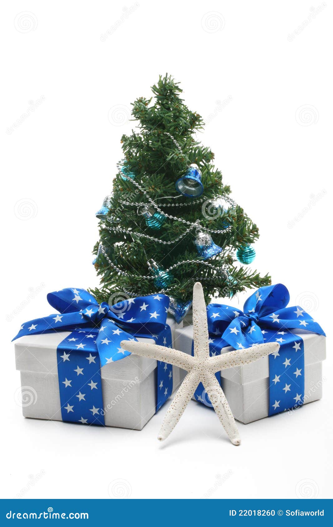 Christmas tree and gifts stock photo. Image of decoration - 22018260