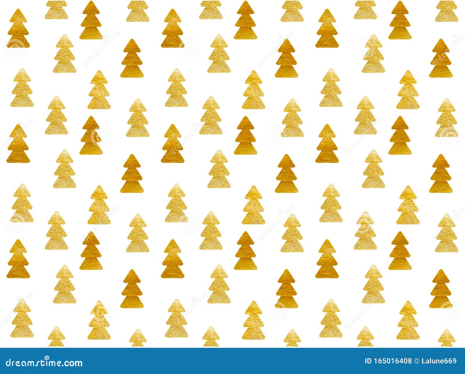 Christmas Tree of Golden Texture, Seamless Vector Pattern Stock Vector ...