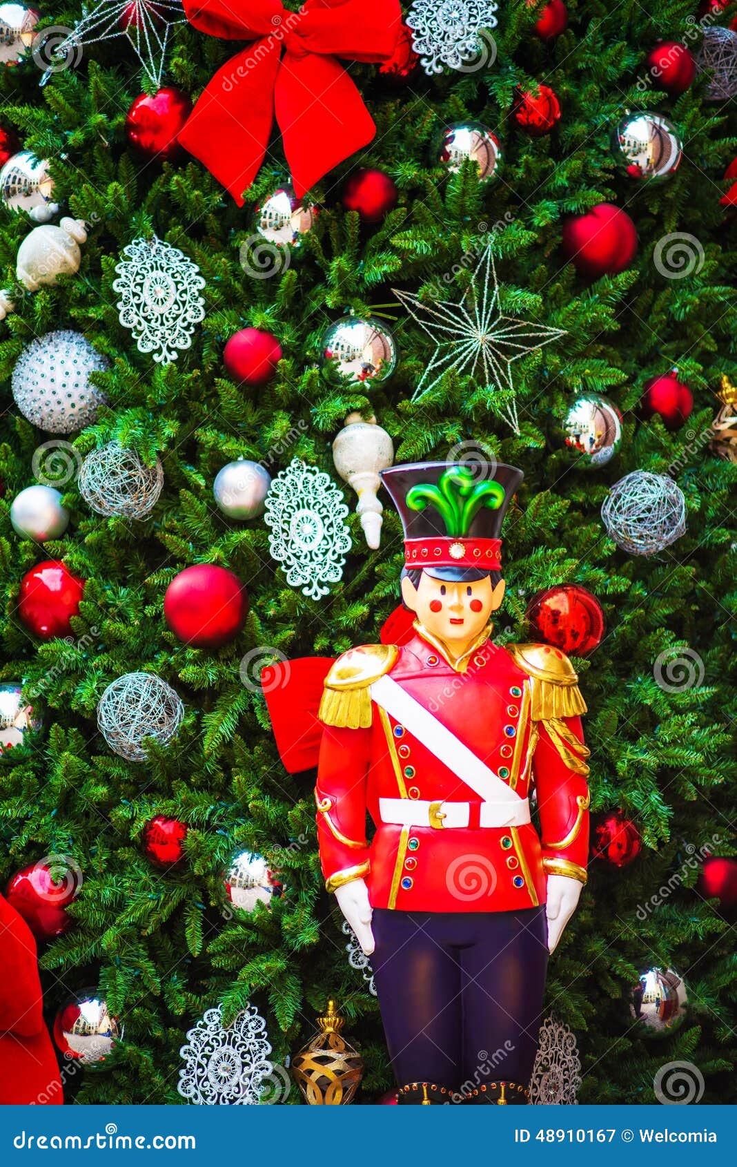 Christmas Tree Guard stock image. Image of greetings - 48910167