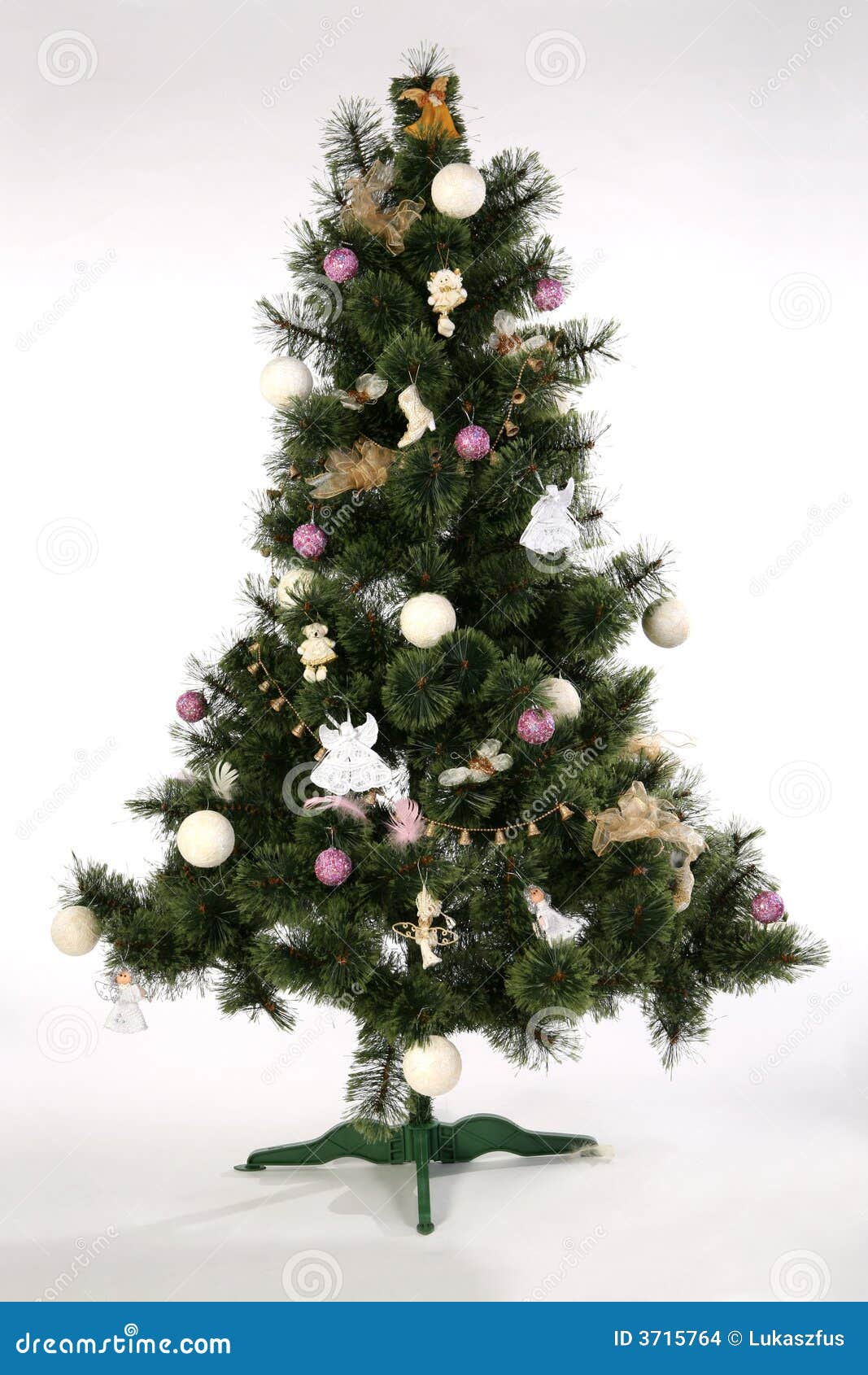 Christmas tree - half done stock photo. Image of pine - 3715764