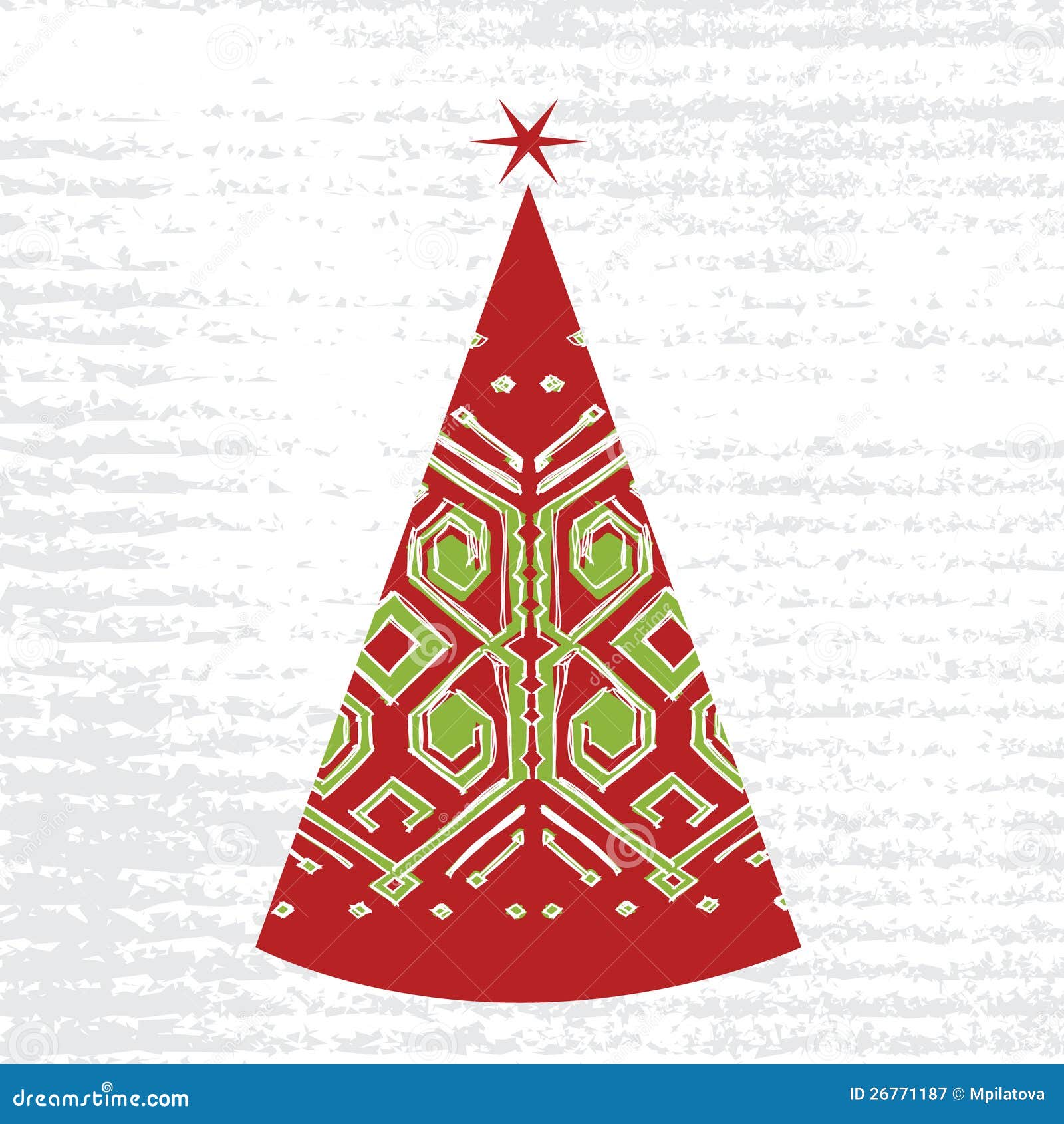 Christmas tree hand draw stock vector. Illustration of drawing - 26771187