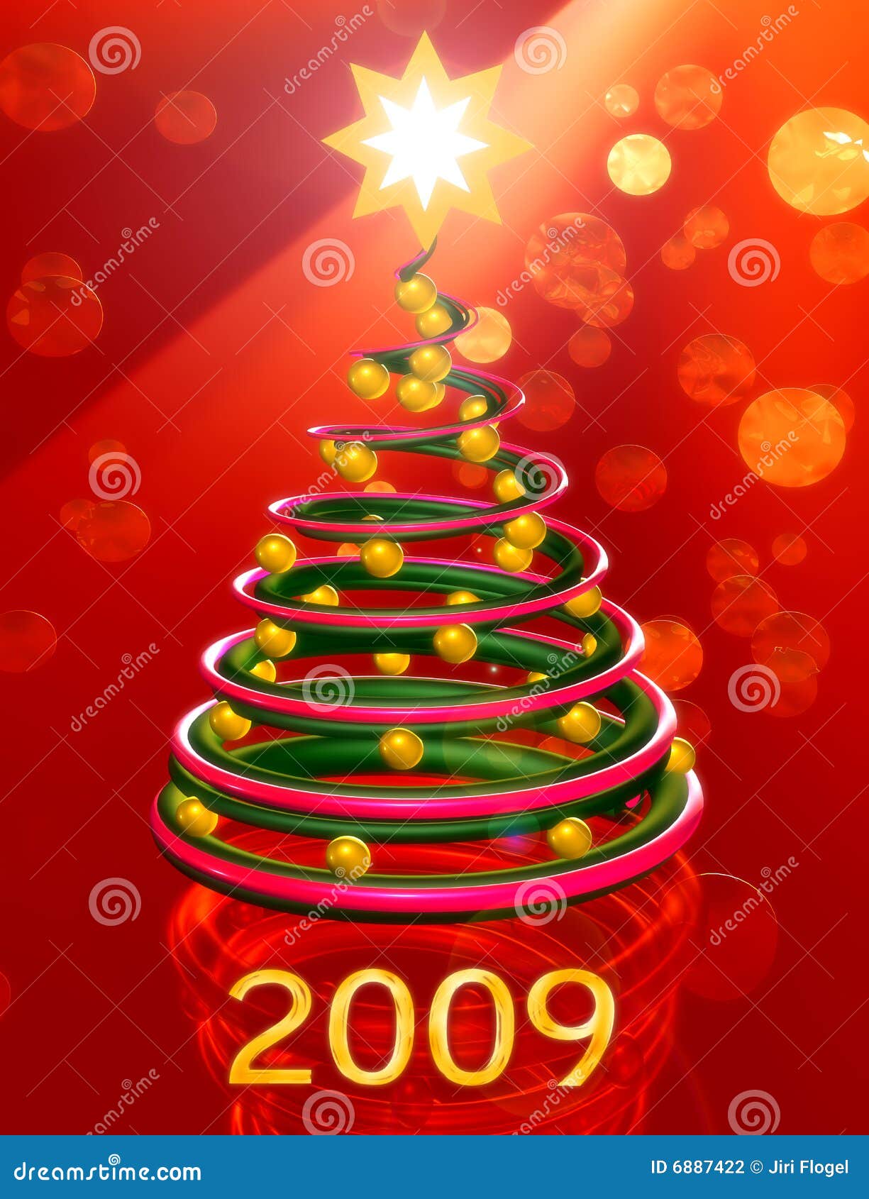 Christmas Tree - Happy New Year 2009 Stock Illustration - Illustration ...