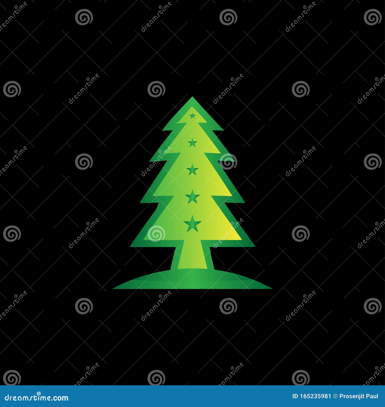 Christmas Tree Icon, Christmas Tree Logo, Colorful Christmas Tree Stock ...