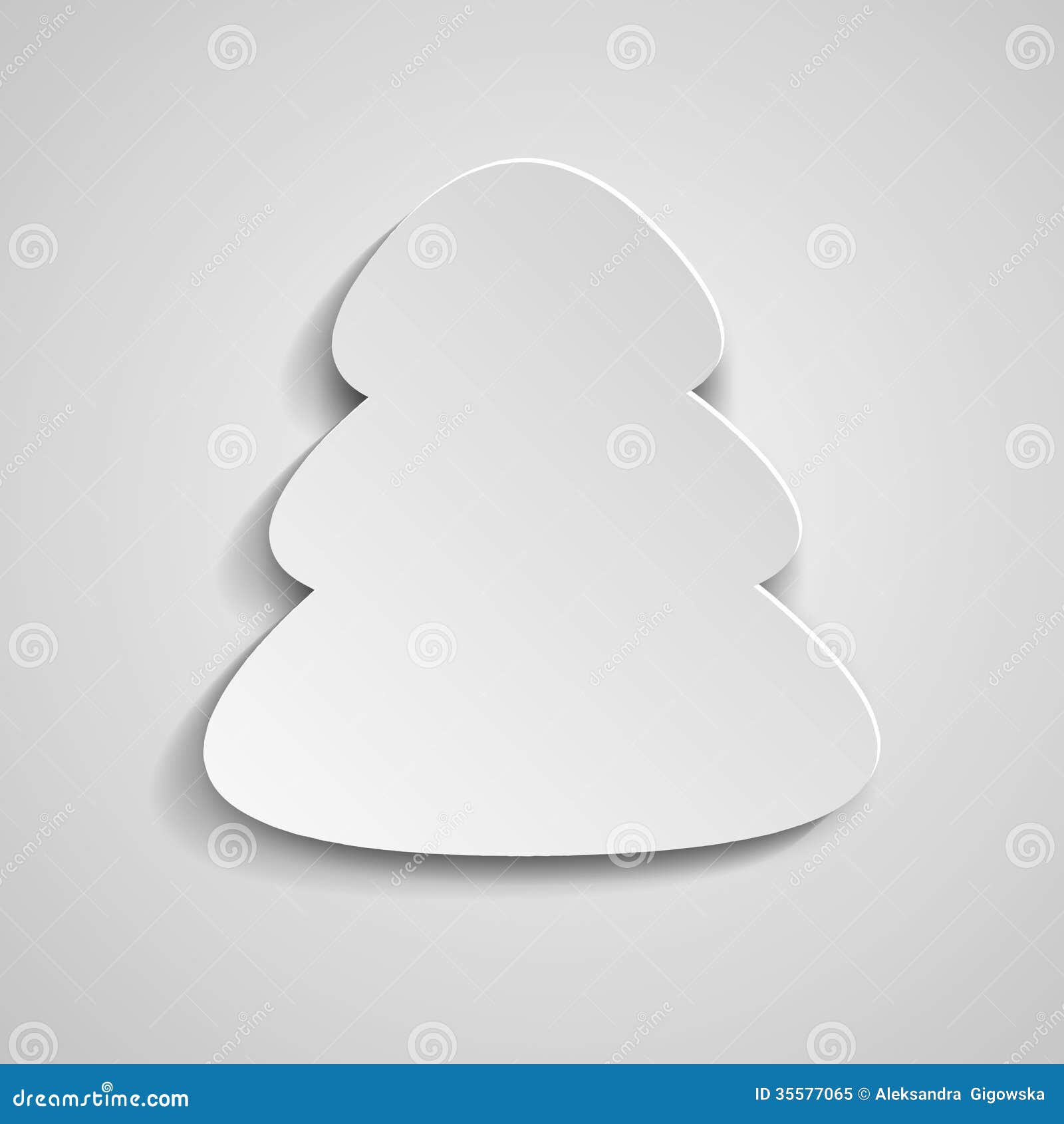 Christmas Tree Icon with Place for Text Stock Illustration ...