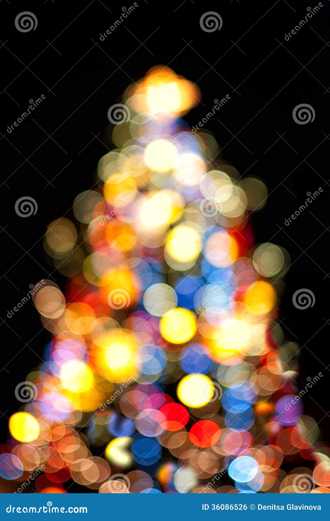 Christmas Tree with Light Effect Stock Photo - Image of card, celebrate ...