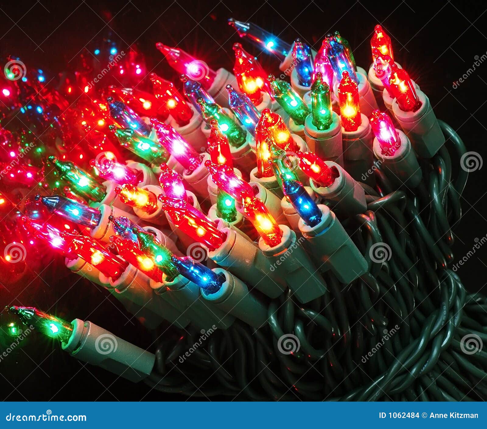 Christmas Tree Lights stock photo. Image of brilliance - 1062484