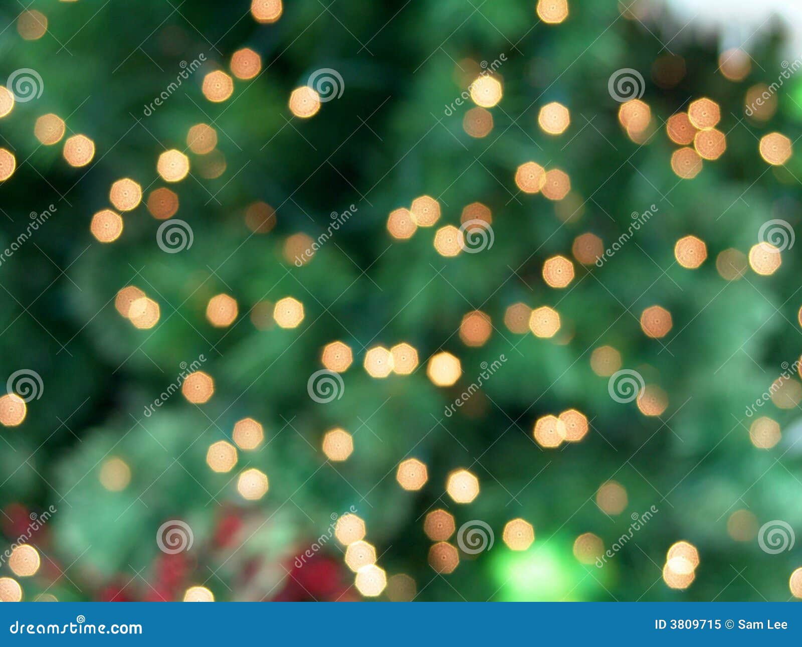 Christmas Tree Lights Abstract Background Stock Image - Image of ...