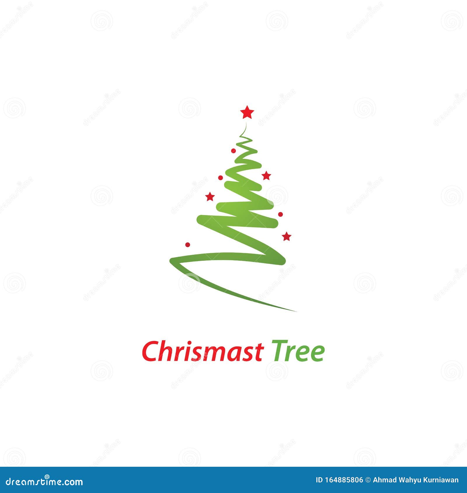 Christmas tree logo stock vector. Illustration of vector - 164885806