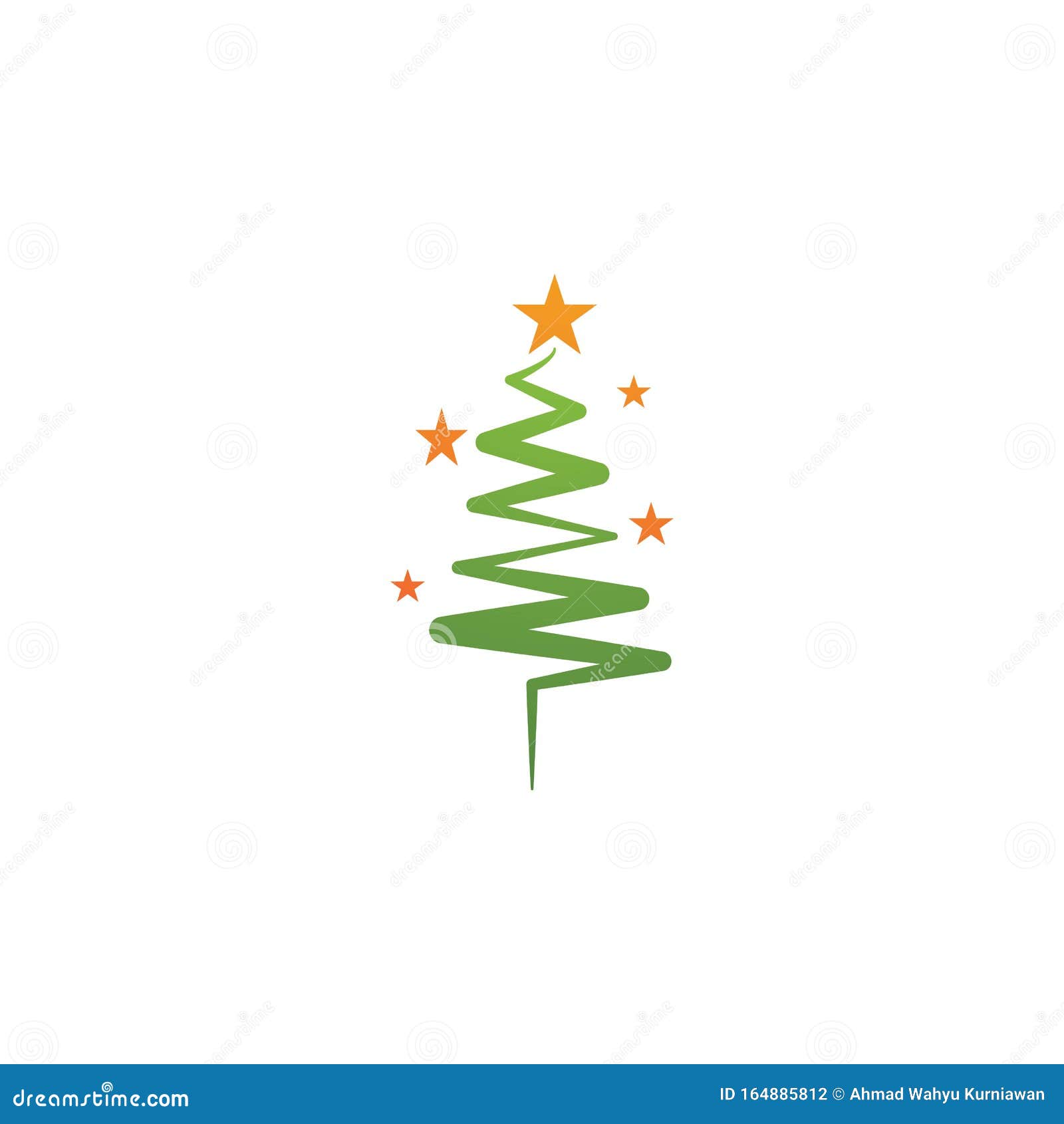 Christmas tree logo stock vector. Illustration of season - 164885812