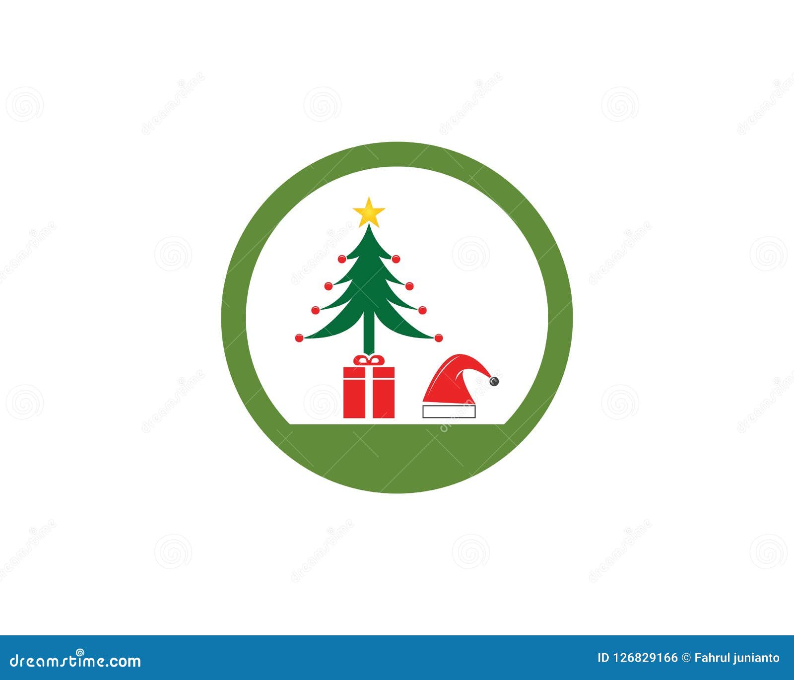 Christmas Tree Logo Vector Template Stock Vector - Illustration of snow ...