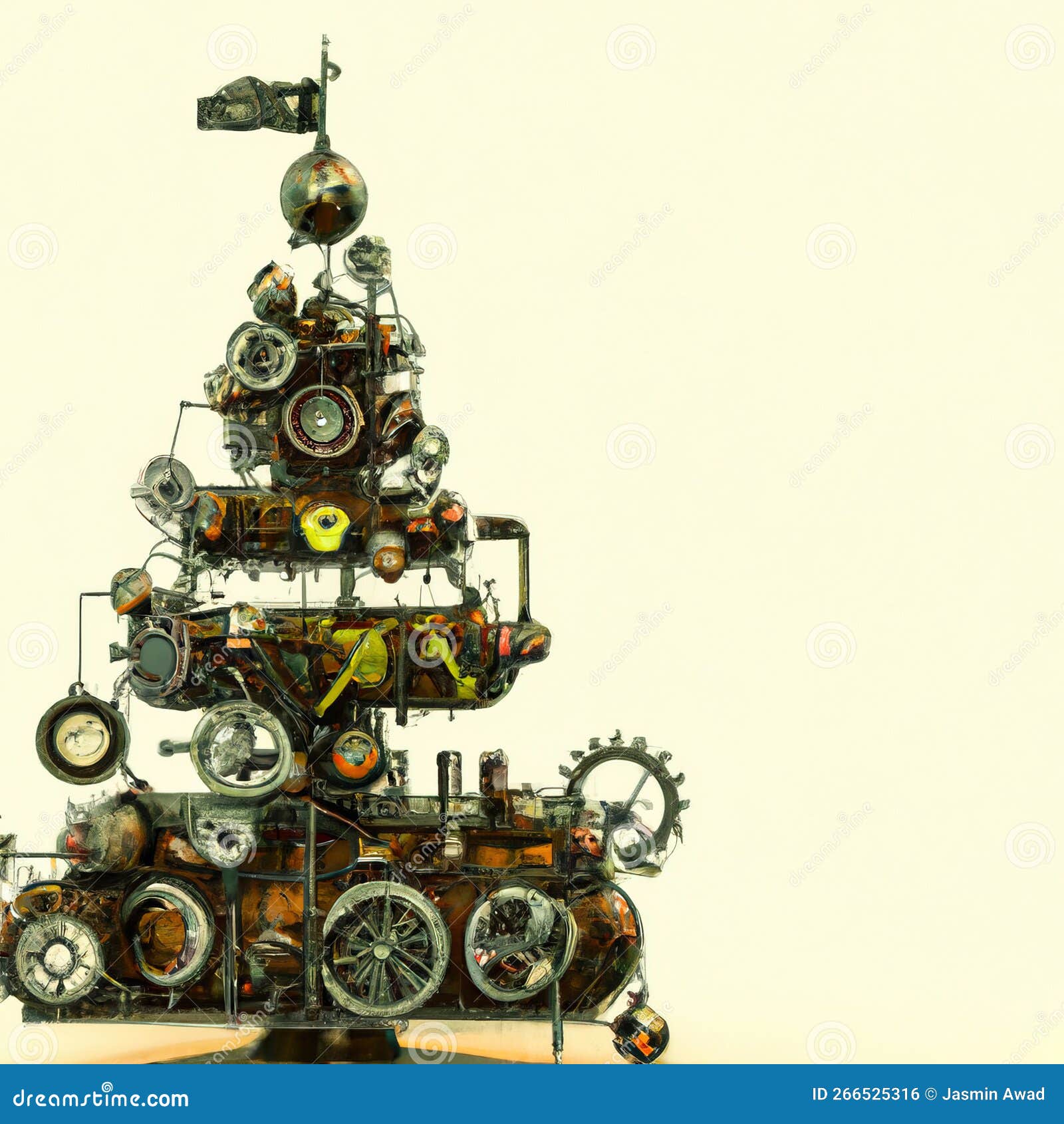 Steampunk Objects And Mechanism Set, Antique Mechanical Devices ...