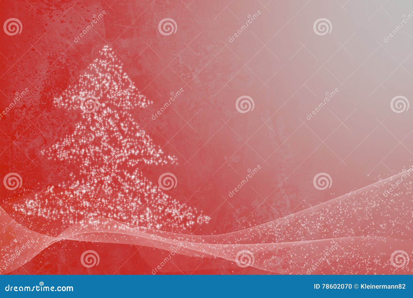 A Christmas Tree Made Of Stars Stock Illustration - Illustration of ...