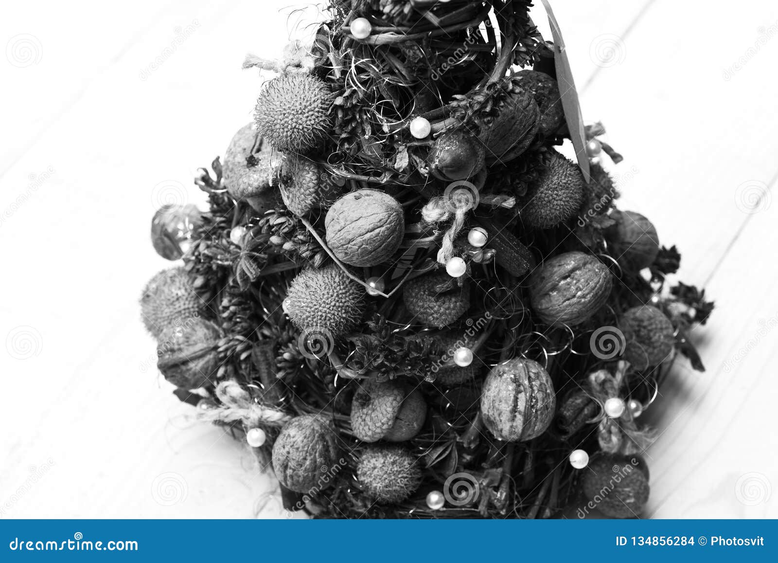 Christmas Tree Model Made of Grape Branches. Christmas Decorations ...