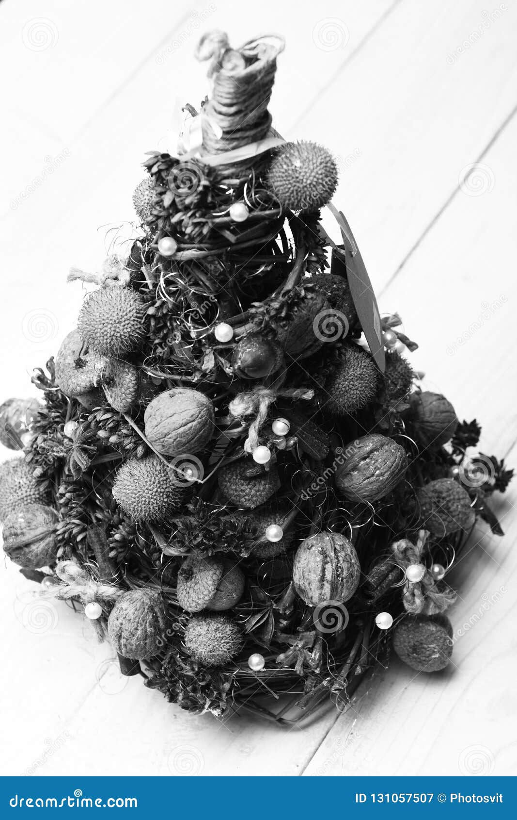 Christmas Tree Model Made of Grape Branches. Stock Image - Image of ...