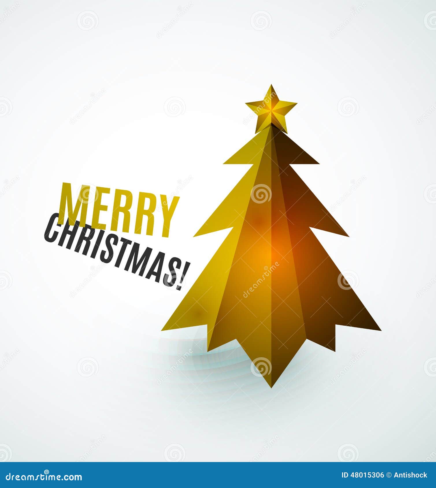 Christmas Tree Modern Geometric Design Stock Vector - Illustration of ...