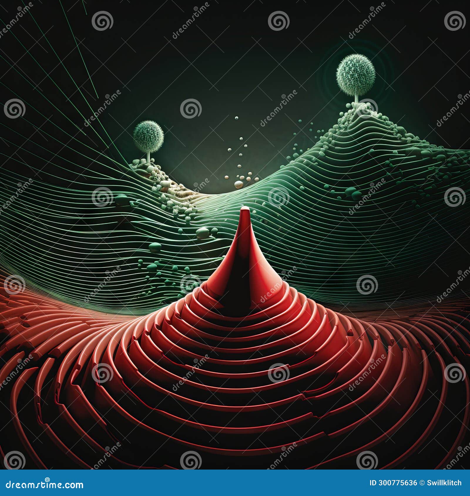 Christmas Tree in Music Equalizer or Music Waveform. Party Card for ...