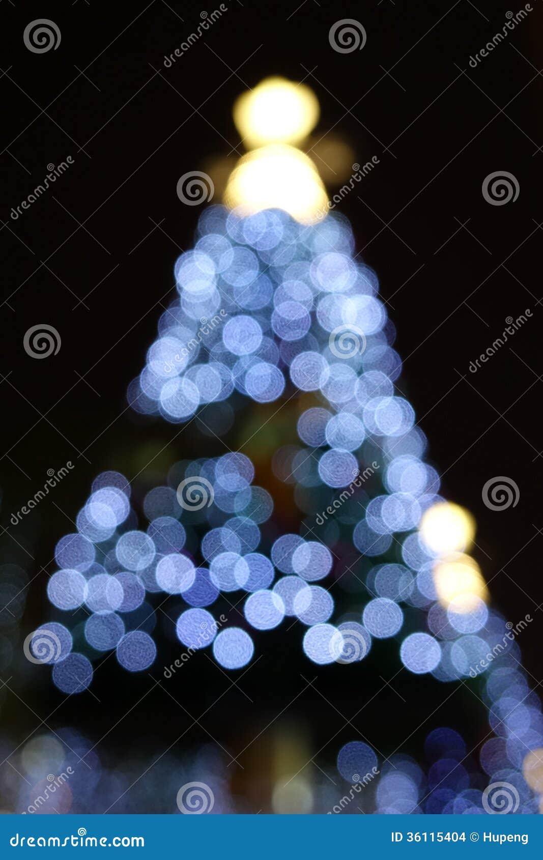 Christmas tree at night stock photo. Image of decoration - 36115404