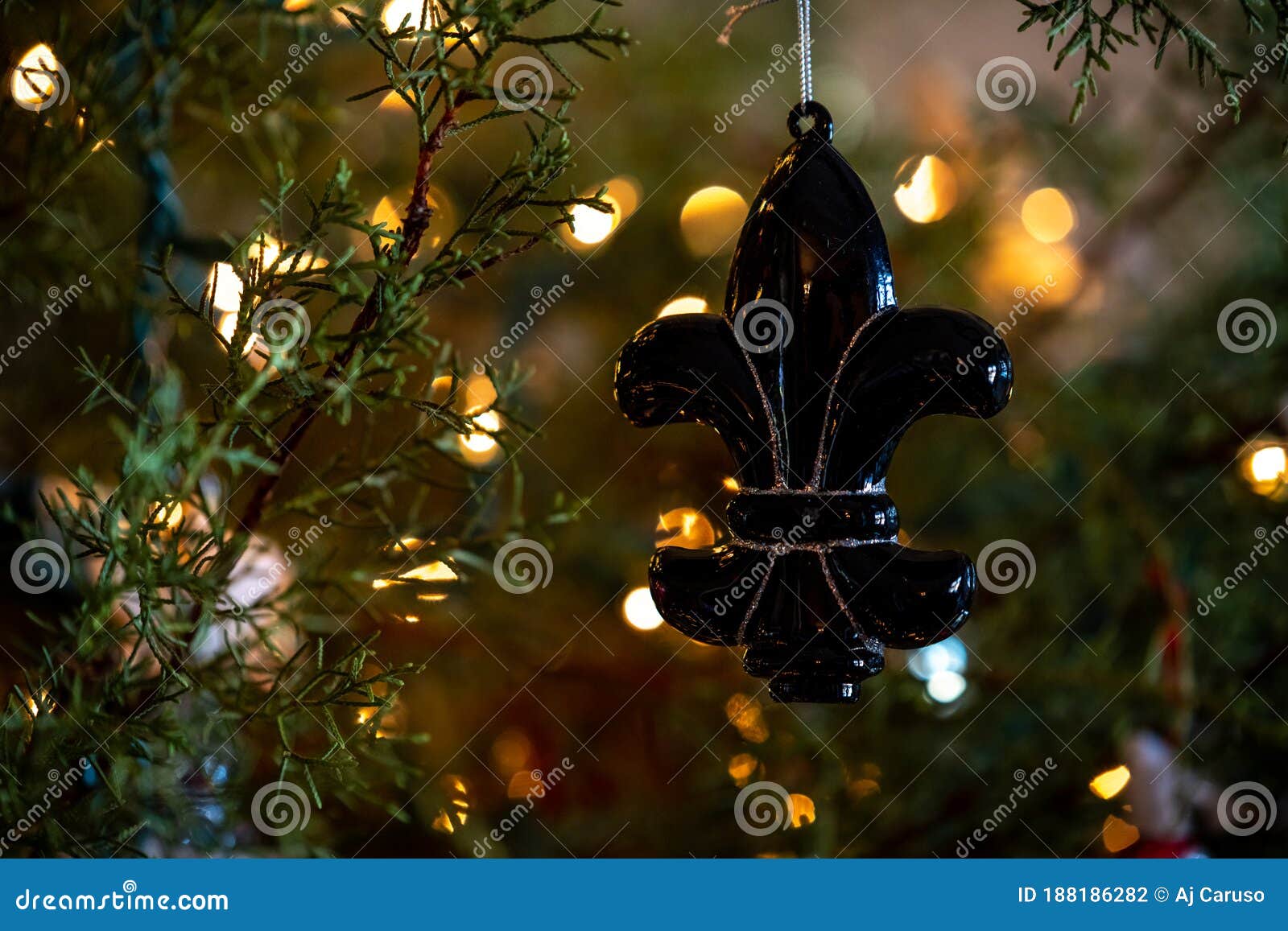 Christmas Tree Ornament Fleur De Lis Stock Photo - Image of holiday ...