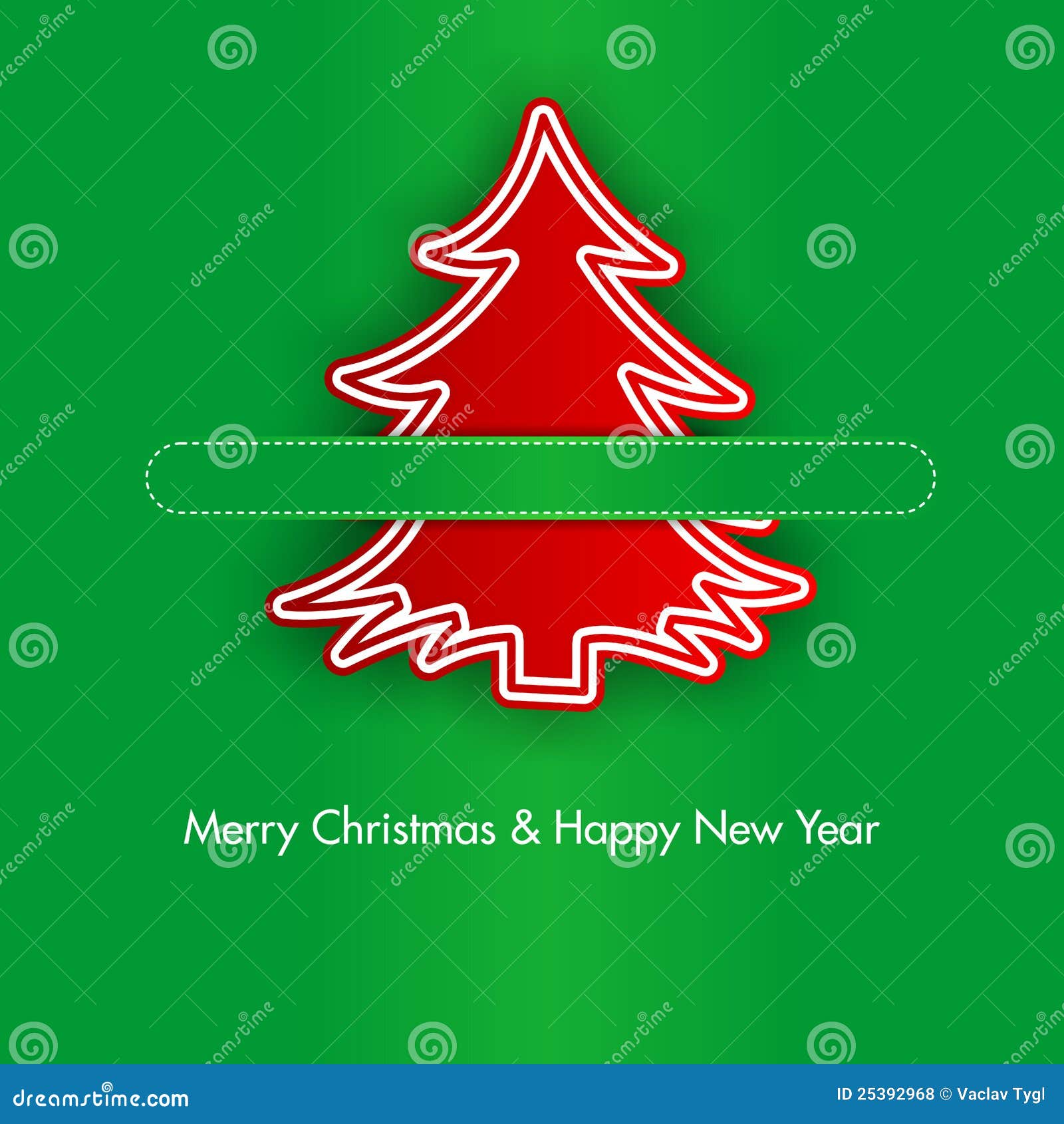 Christmas Tree with Paper Clips Stock Vector - Illustration of greeting ...