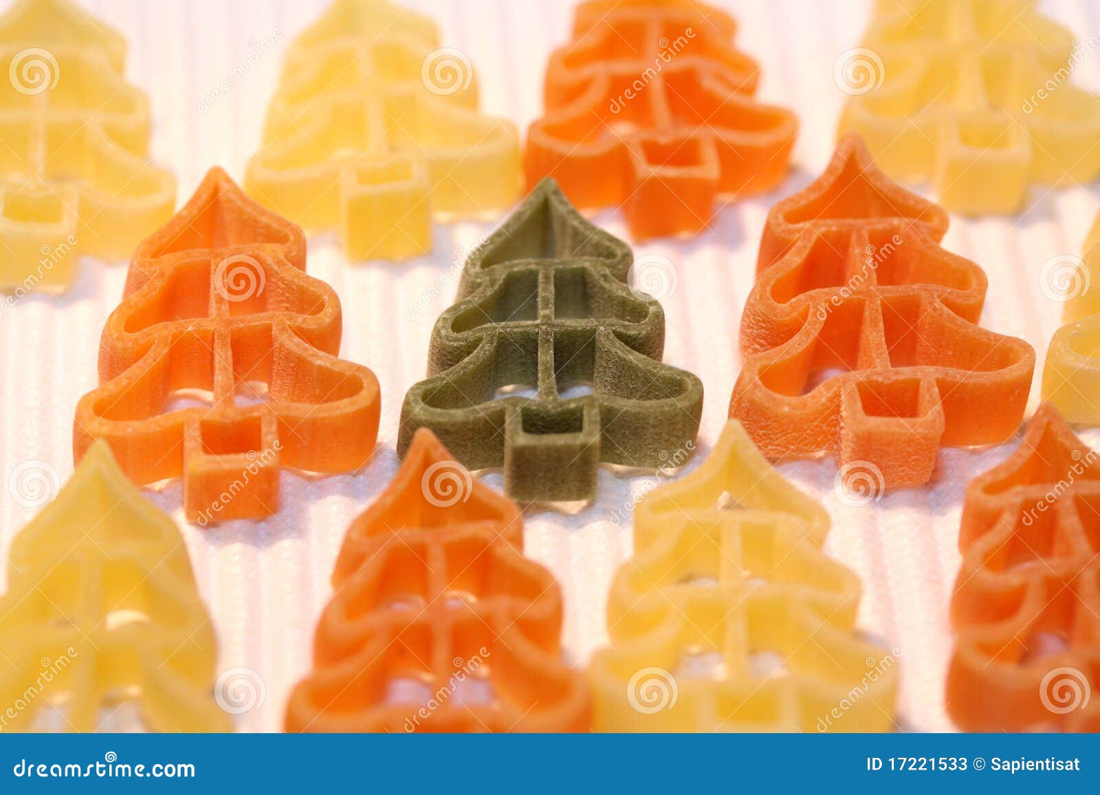 Christmas tree pasta stock image. Image of preparation - 17221533