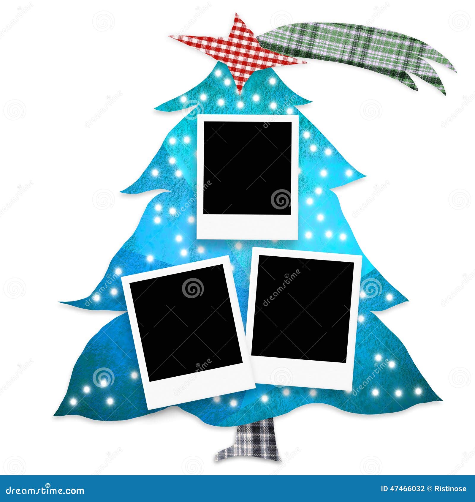 Christmas Tree Photo Frames Stock Illustration - Illustration of ...
