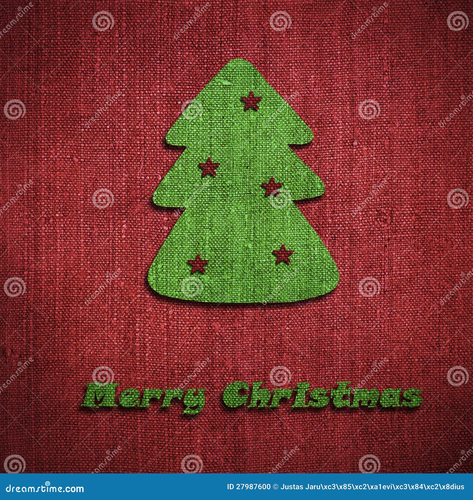 Christmas tree postcard stock illustration. Illustration of abstract ...