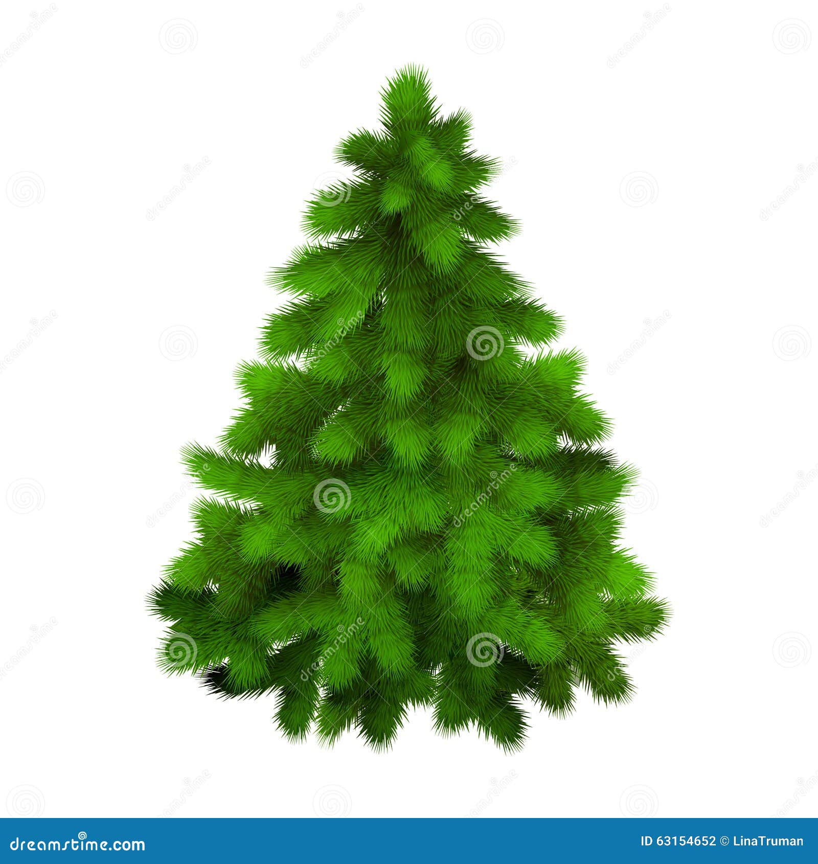 Christmas Tree, Realistic Vector Illustration. Stock Vector ...