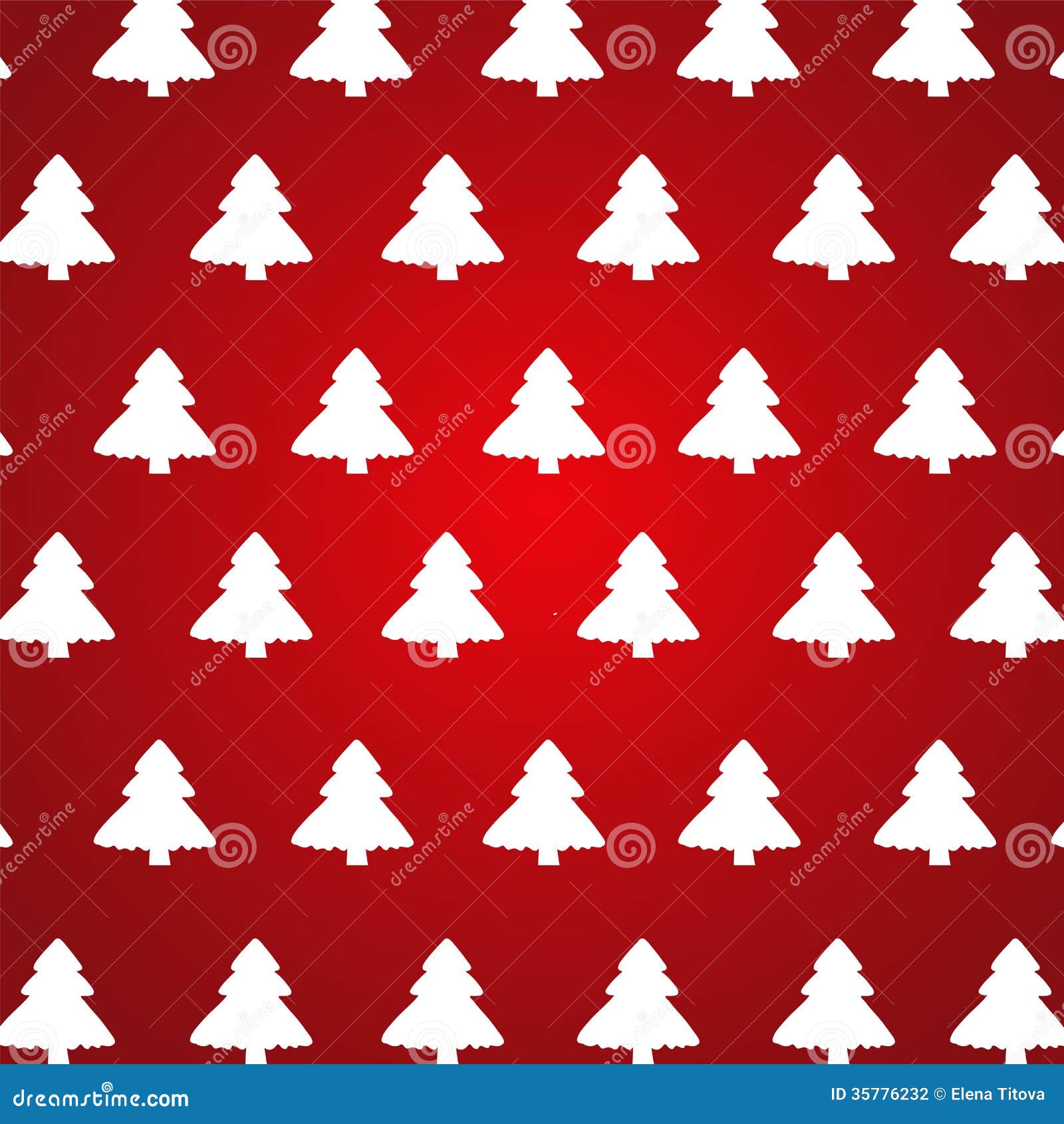 Christmas Tree on Red Background Stock Vector - Illustration of xmas ...