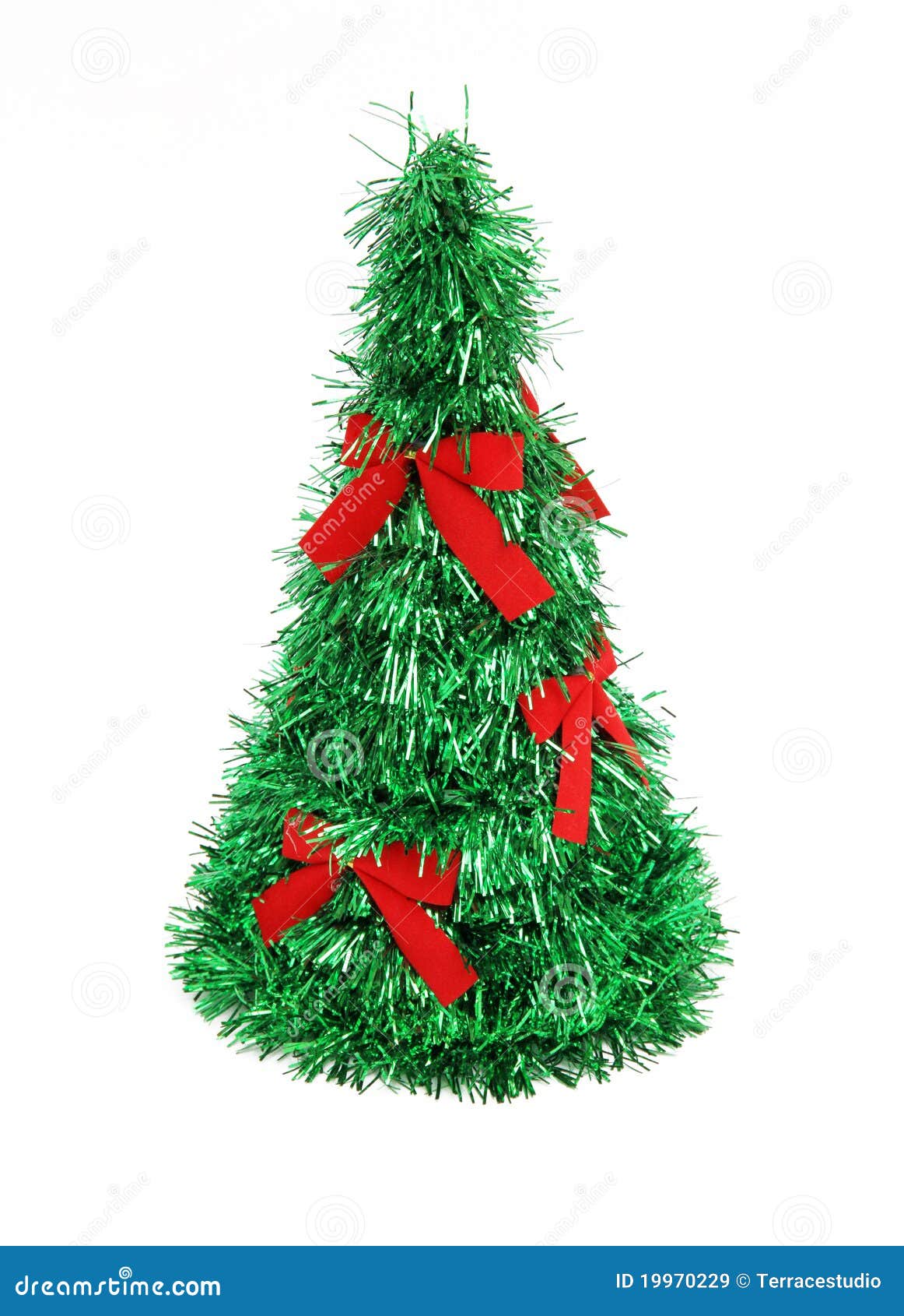 Christmas Tree With Red Bows Stock Image - Image of celebration ...