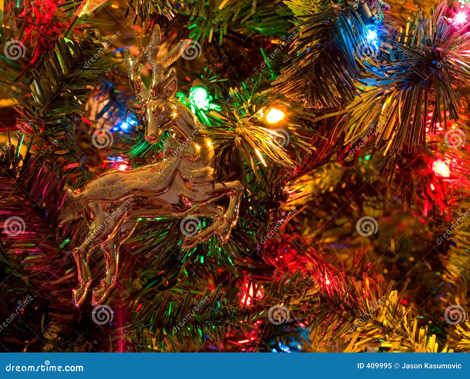 Christmas Tree Reindeer stock image. Image of giving, claus - 409995