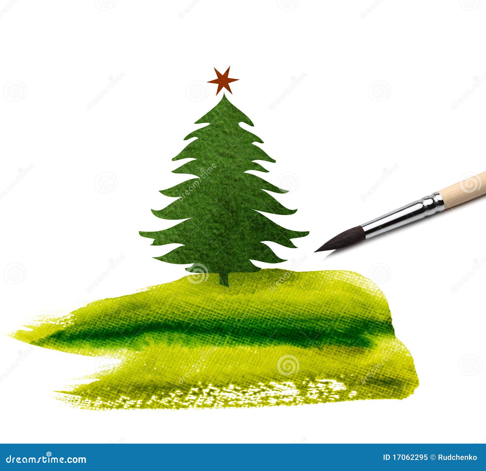 Christmas tree and scratch stock illustration. Illustration of design ...