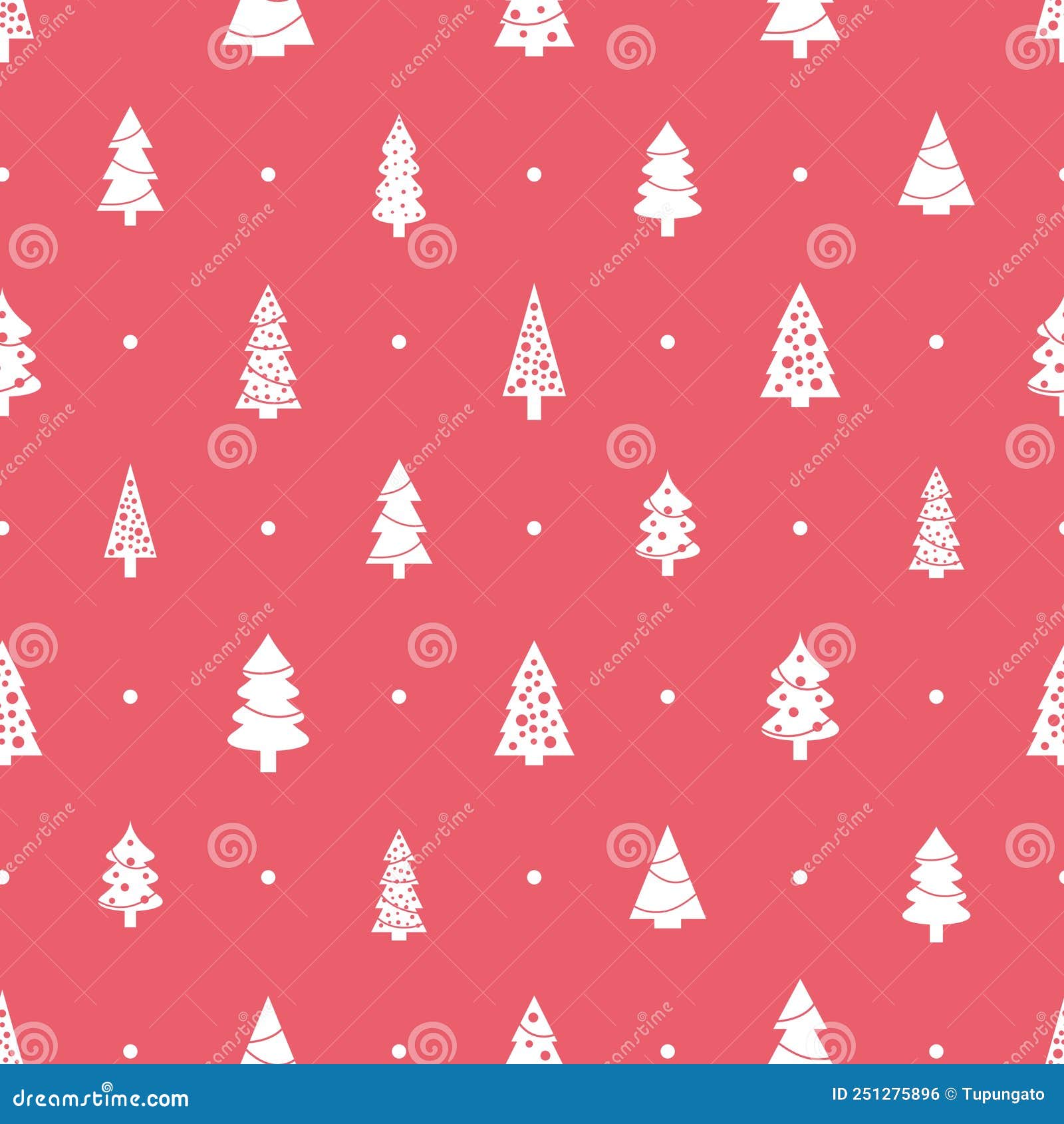 Christmas Tree Seamless Texture Stock Vector - Illustration of seamless ...