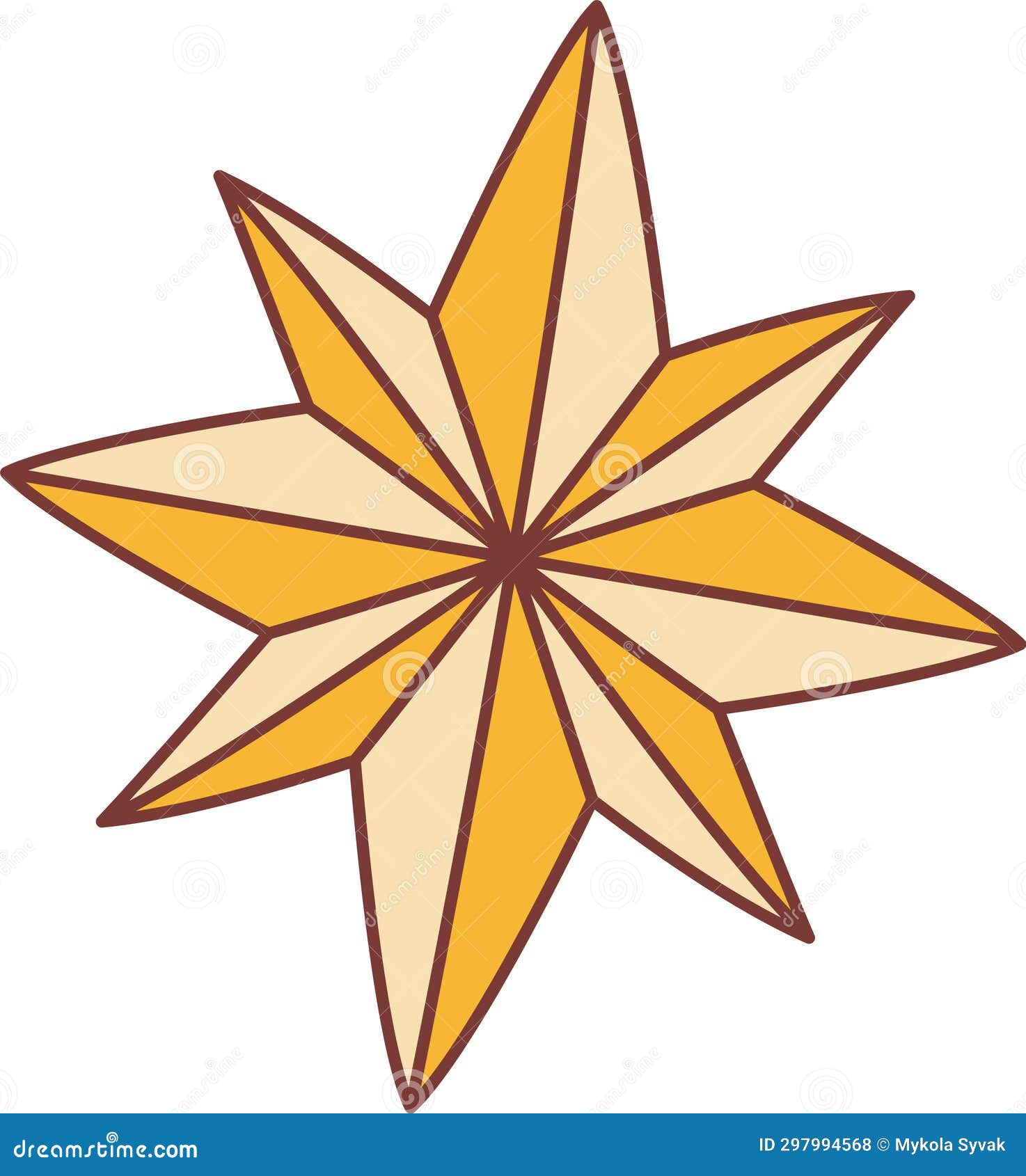 Christmas Tree Star stock vector. Illustration of vector - 297994568