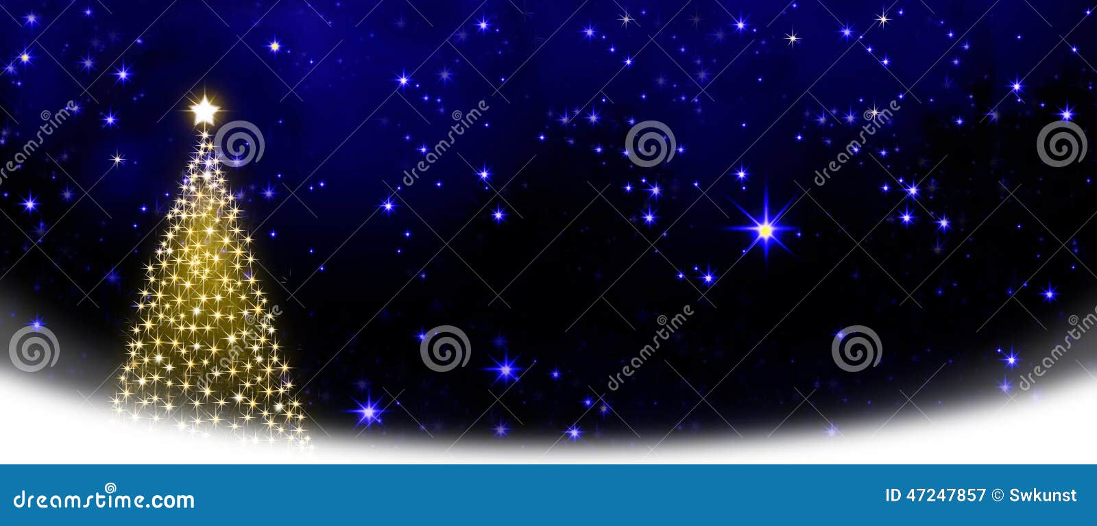Christmas Sky Stars Lights On Forest Background, Christmas Sky Stars ...