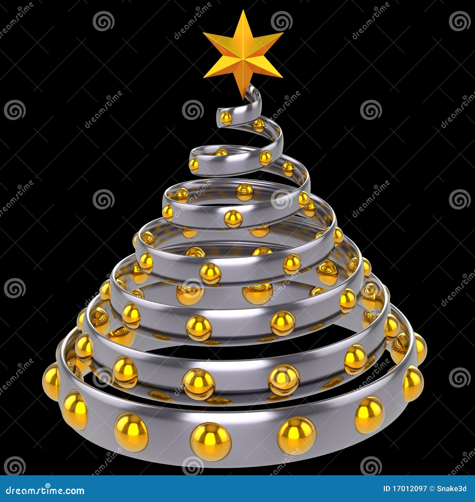 Christmas Tree Stylized (Hi-Res) Stock Illustration - Illustration of ...
